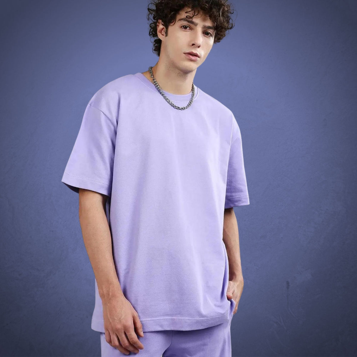 Lavender Oversized T shirt: The Ultimate Solid Streetwear Style | Shop Now – Fans Army