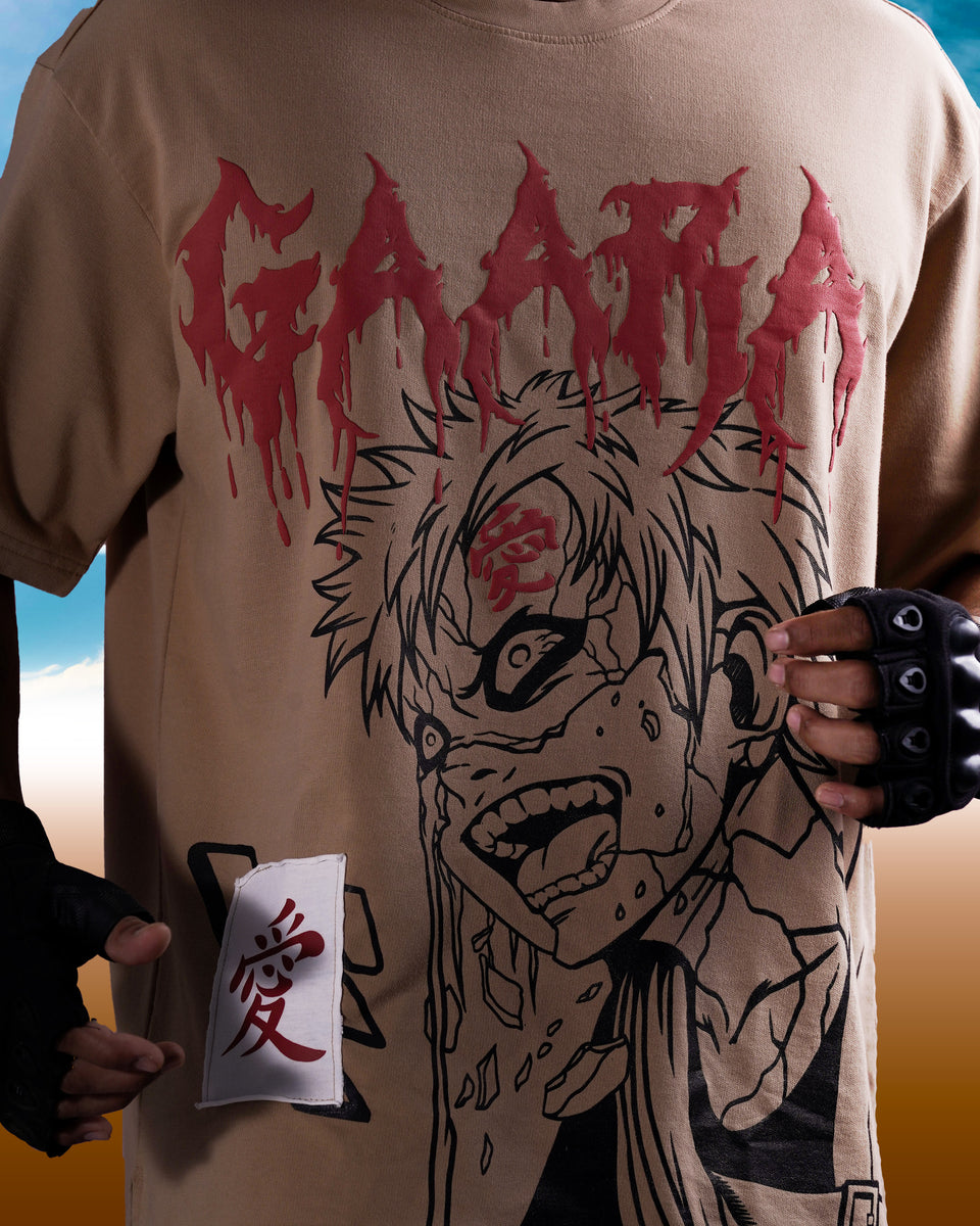 Gaara Oversized T-shirt Heavy Guage – Fans Army