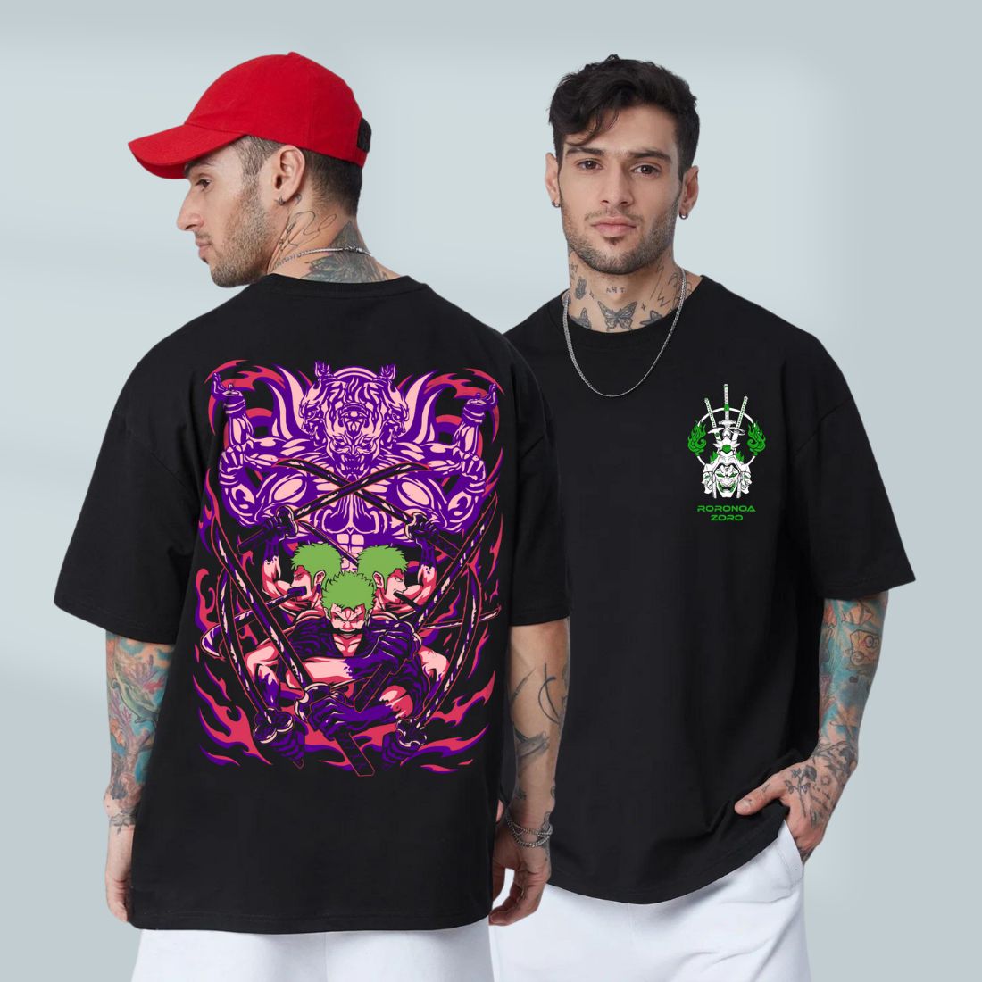 Shop The Best Zoro T-Shirt - Oversized Fit Asura Zoro T-shirt – Fans Army