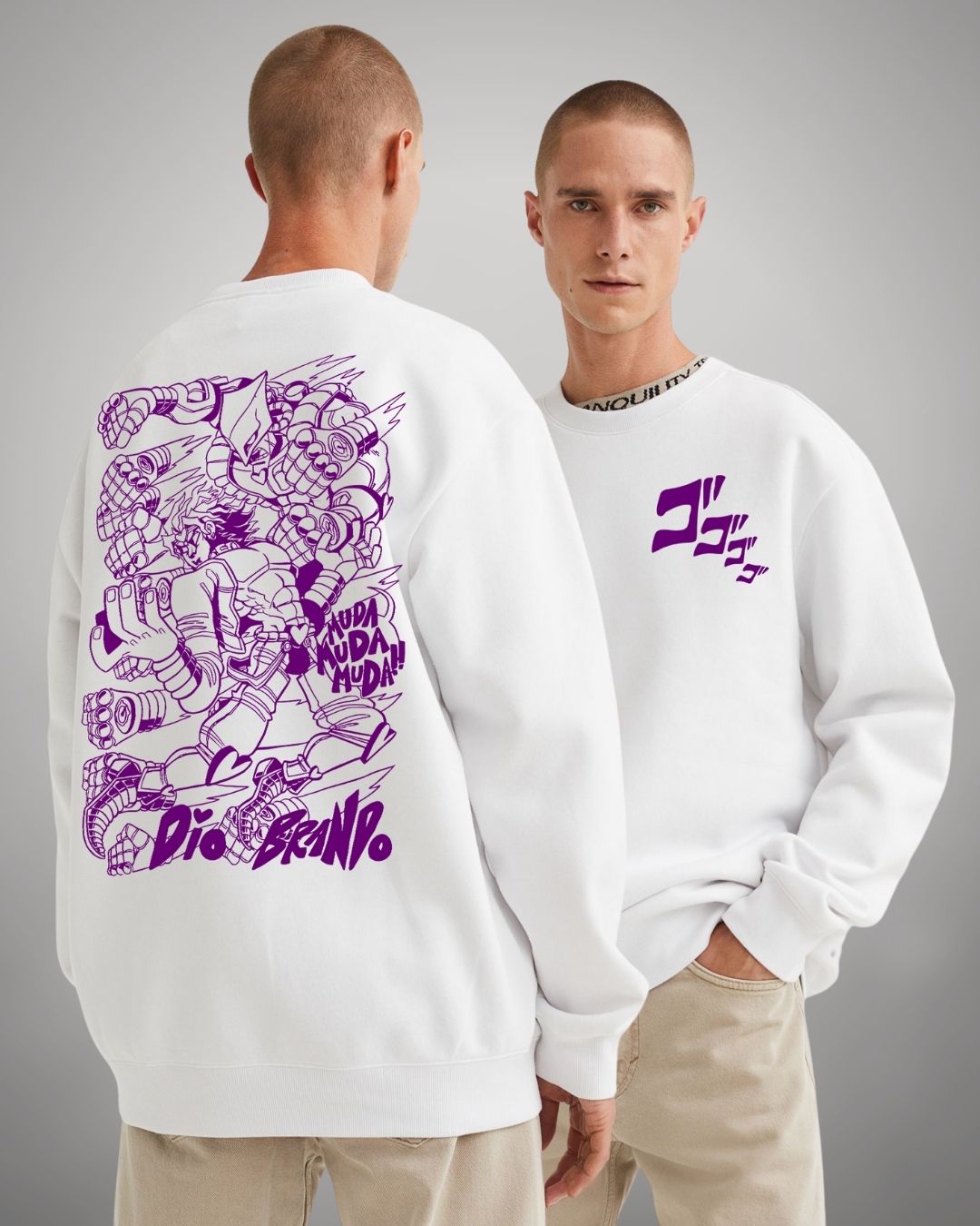 Buy Dio Brando Jojo Oversize Anime Sweatshirt Online India - Fans Army