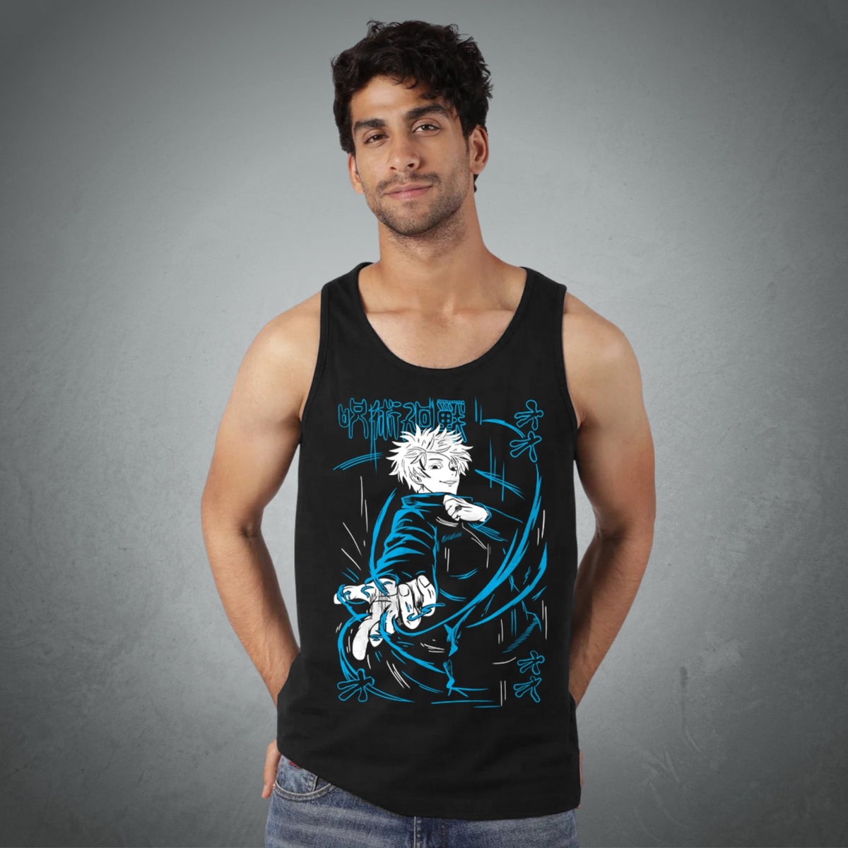 Gojo Satoru Jujutsu Kaisen Anime Tank Tops – Fans Army