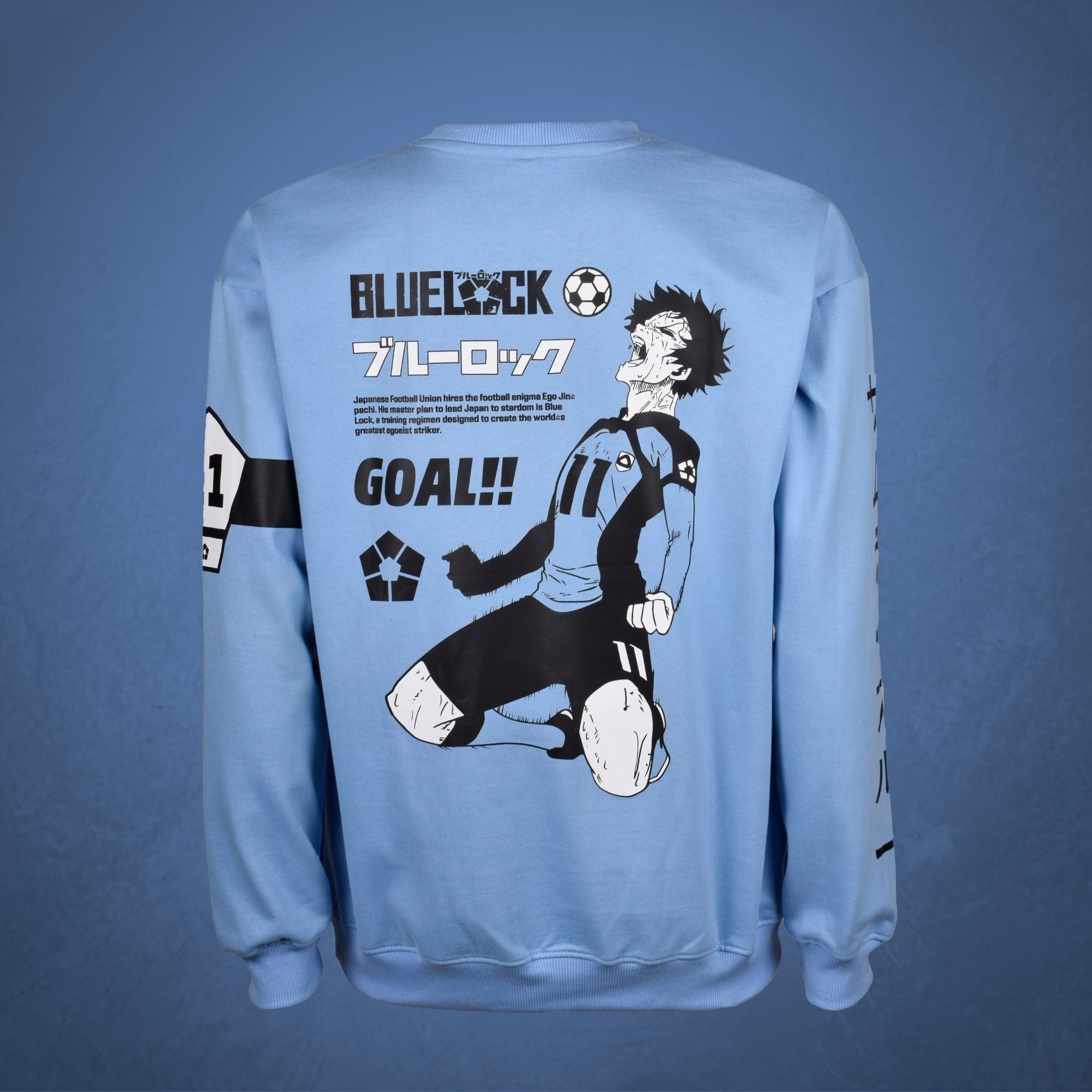 Buy Bluelock Oversized Sweatshirt - Stylish Blue Anime Sweatshirt ...