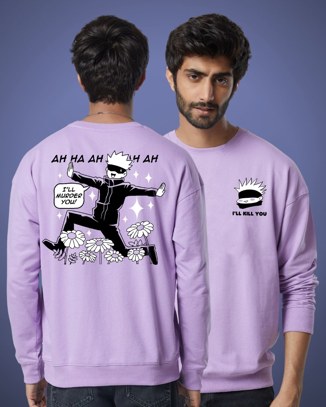 Buy Chibi Gojo Oversize Anime Sweatshirt Online India - Fans Army